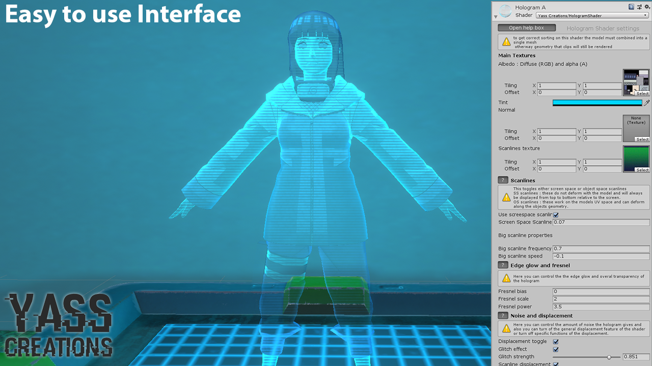 Hologram shader – Eduardo Yassin